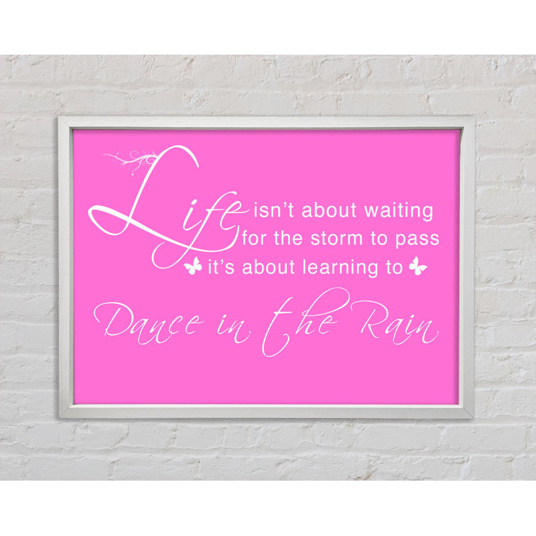 Bright Star Life Isnt About Waiting Dusty Pink Single Picture Frame